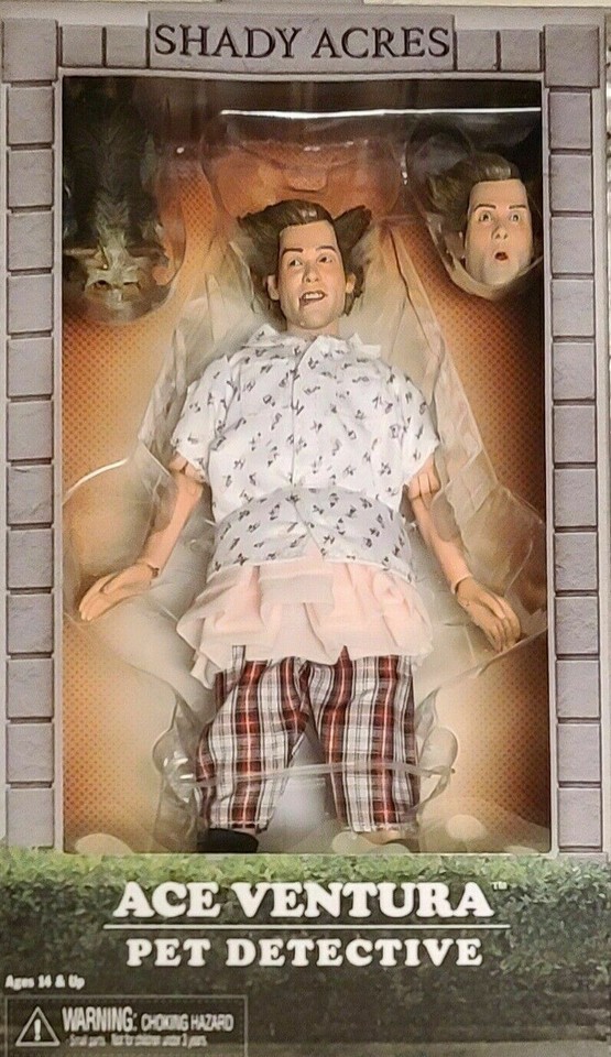 NECA Ace Ventura Pet Detective 8 In Clothed Action Figure Jim Carrey ...