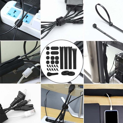 Kit complet d'organisation de câbles à cordon 126 pièces ensemble pour ...