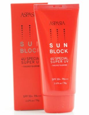 ASPASIA Sun Block 4U Special Super UV SPF50+ PA+++ 70g 2.4oz | eBay