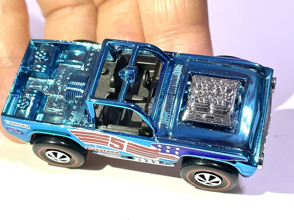 CUSTOM MADE CHROME BLUE HOT WHEELS BAJA BRUISER - REDLINE, Only 1 On ...