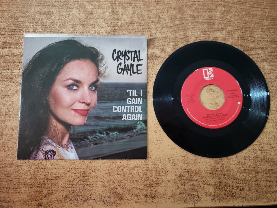 HAND SIGNED 1980S EXCELLENT Crystal Gayle 'Til I Gain Control Again ...