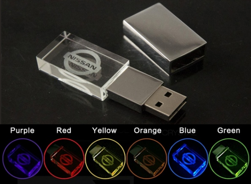 USB Flash Drive 2.0 Metal Stick Car Logo Nissan Fan Lover Driver Gift ...