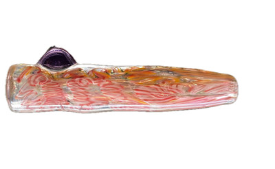 Hand Blown Glass JMK Chillum Featuring Wig-Wag texture glass design. | eBay