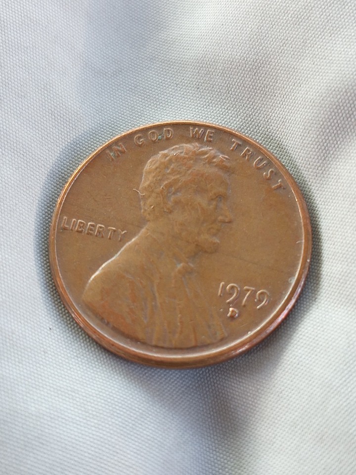 $$$Rare error penny 1979d filled, floating bar on back penny | eBay