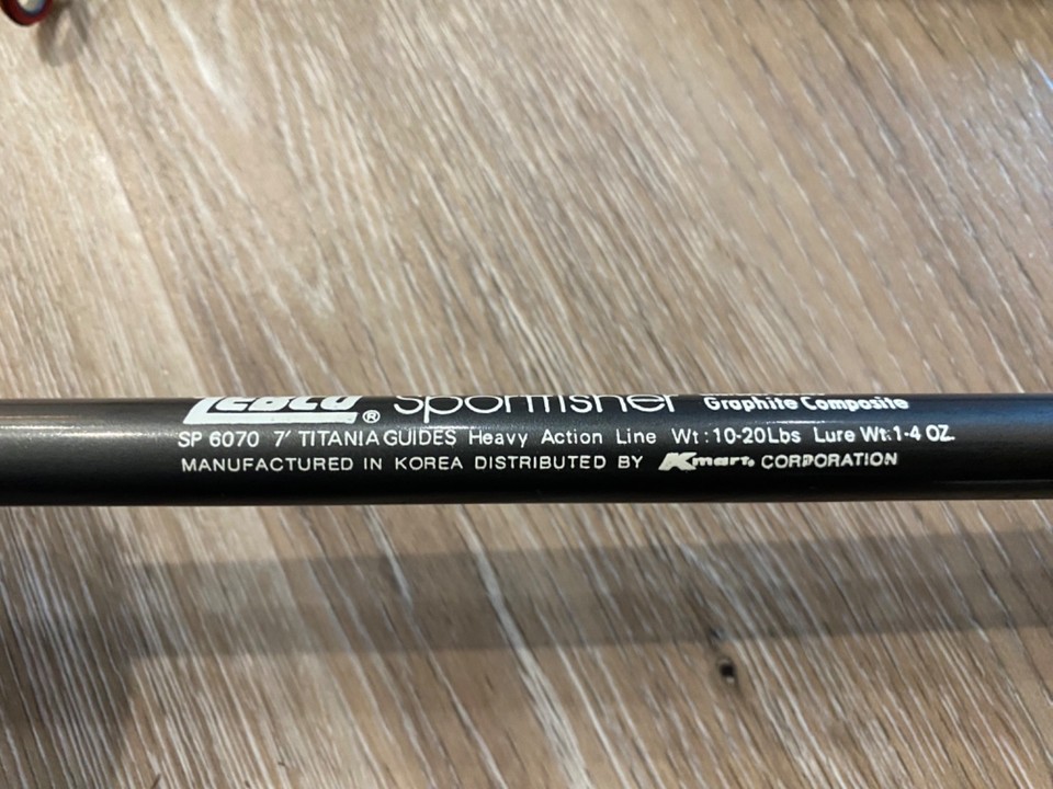 Zebco Sportfisher SP 6070 7' 10-20 lb Line 1-4 oz. Lure Heavy Action ...