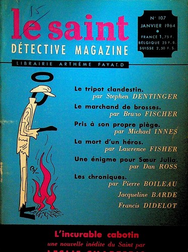 Le Saint Mystery Magazine 107 January 1964 Leslie Charteris Michael ...