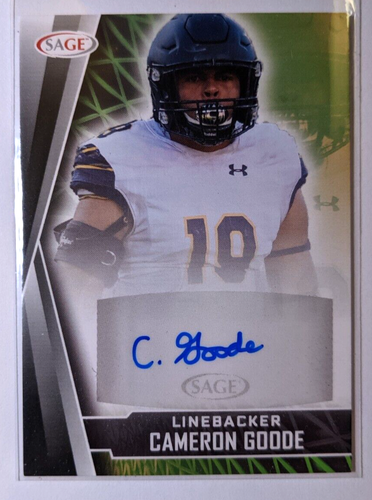 2022 SAGE HIGH SERIES BLACK AUTO CAMERON GOODE | eBay