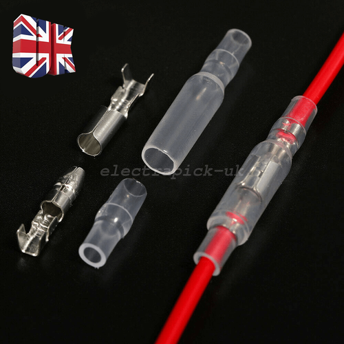 200PCS Motorcycle Car Terminals Male & Female Wire Bullet Crimp ...