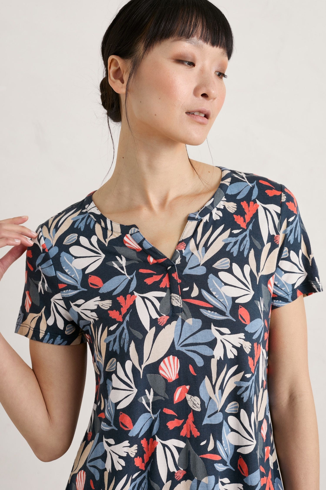 Seasalt Women's Top - navy Risso Short Sleeve Top - Regular - Collaged ...