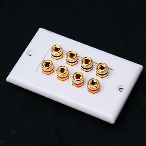 Speaker Cable Wall Plate - 8 Banana Plug | eBay