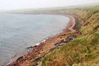 Photo 6x4 The Bay of Newark Guith Looking northwards through the mist ...