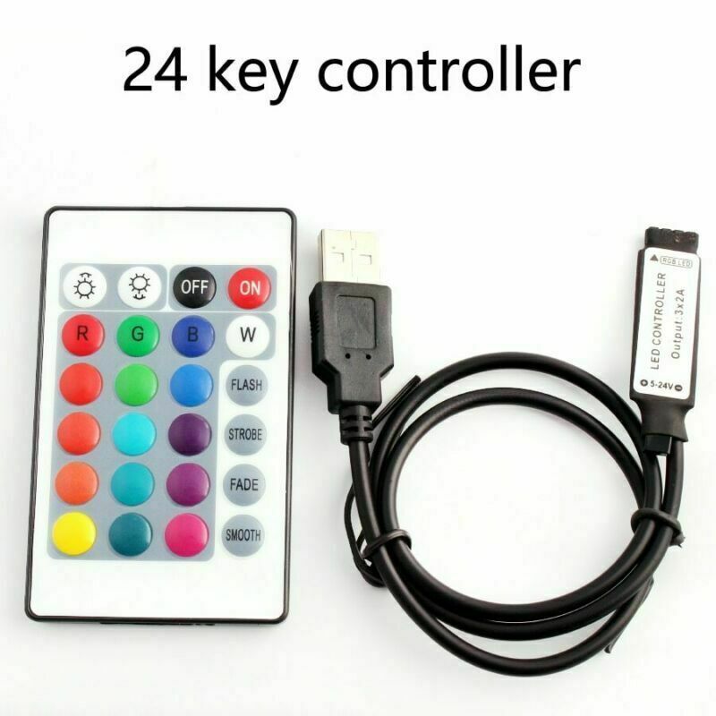 5V 12V 24V USB Led Strip RGB Remote Controller RGB Strip Controller ...