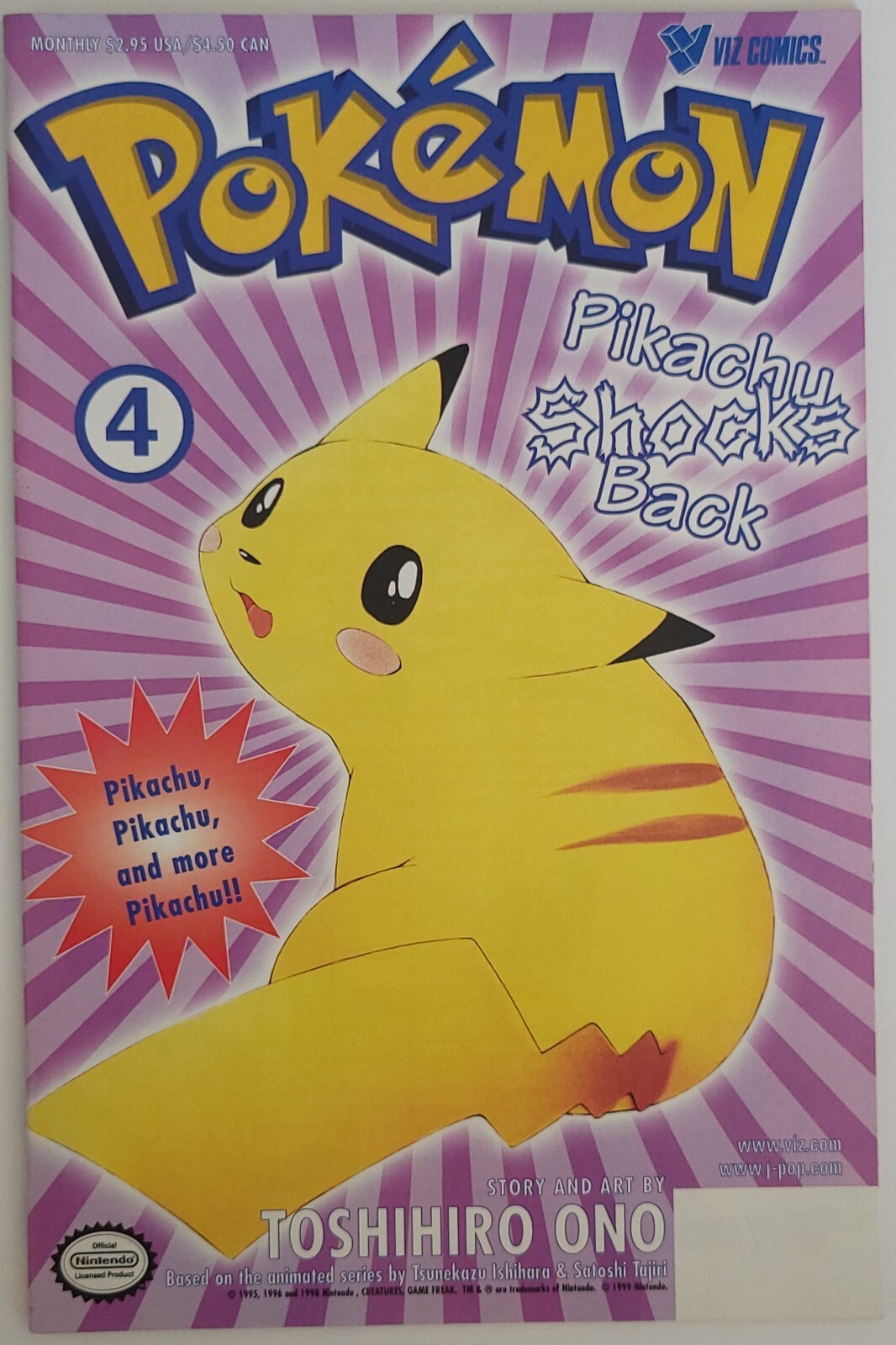 VIZ COMICS: POKEMON #4 PIKACHU SHOCKS BACK | eBay