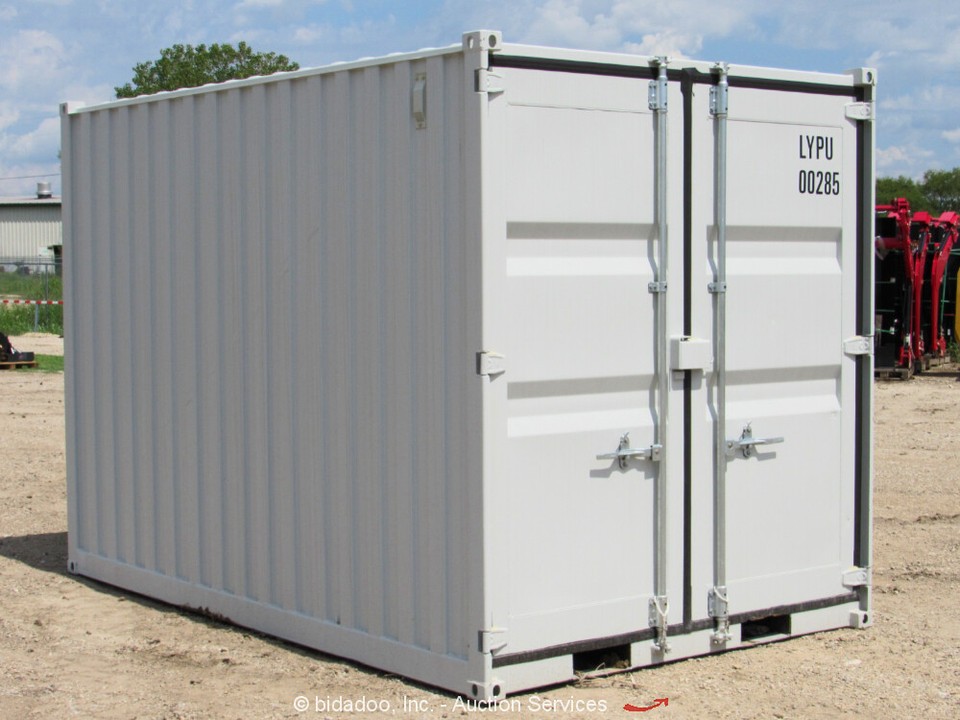 12' Shipping Storage Container Guard Yard Shack Booth Door Window ...