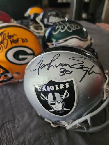 Mark Van Eeghen Autographed Riddel mini helmet - No COA | eBay