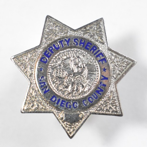 San Diego County Deputy Sheriff Star Mini Badge Pin 1" | eBay