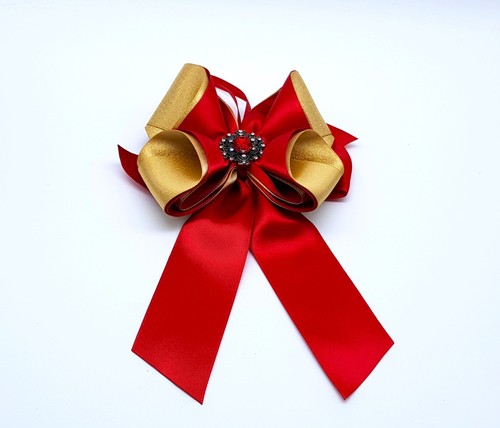 Luxury Christmas Tree Red/Gold Bow, Artisan Home Decor | eBay UK