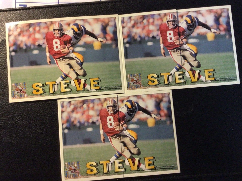 1994 Pacific Triple Folder X3 Card Lot Steve Young Football NFL #29 ...