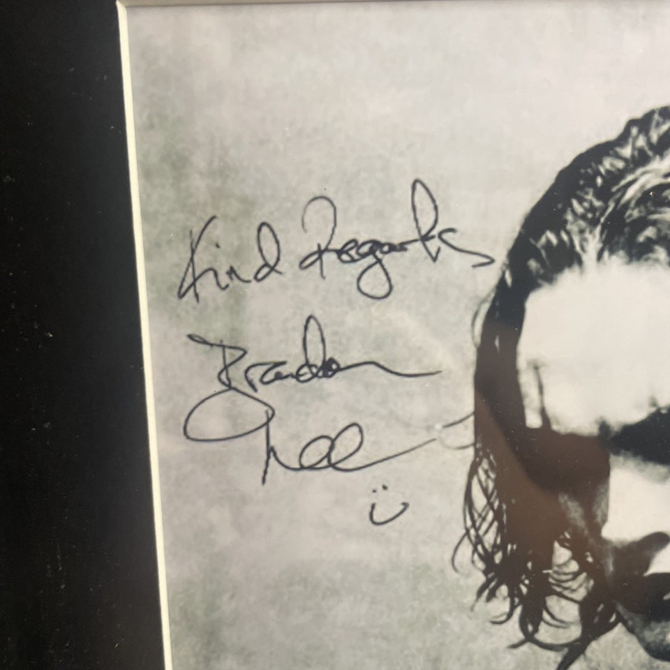 THE CROW - Brandon Lee - SIGNED A4 PHOTO POSTER Reprint In Frame ...