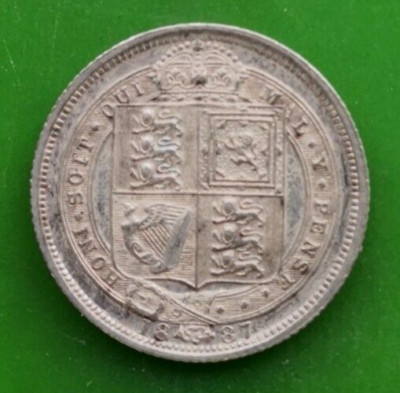 1887 Victoria Sixpence Coin #2154 | eBay UK