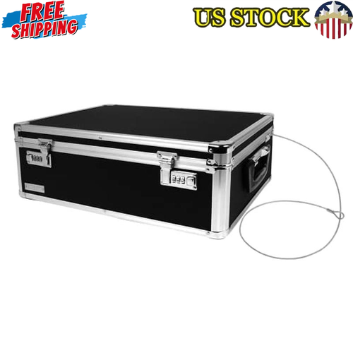 Secure Storage Box Portable Lockable Solution Documents Laptops ...