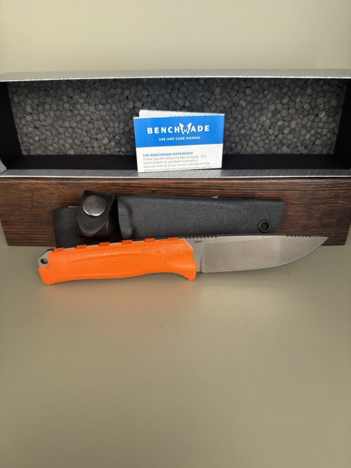 Benchmade Steep Country Hunter 15008-ORG CMP-S30V Fixed Blade Hunting ...