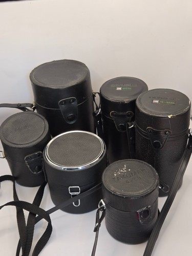 Camera Lens Case Lot of 6 Cases - Various Sizes - Unbranded | eBay