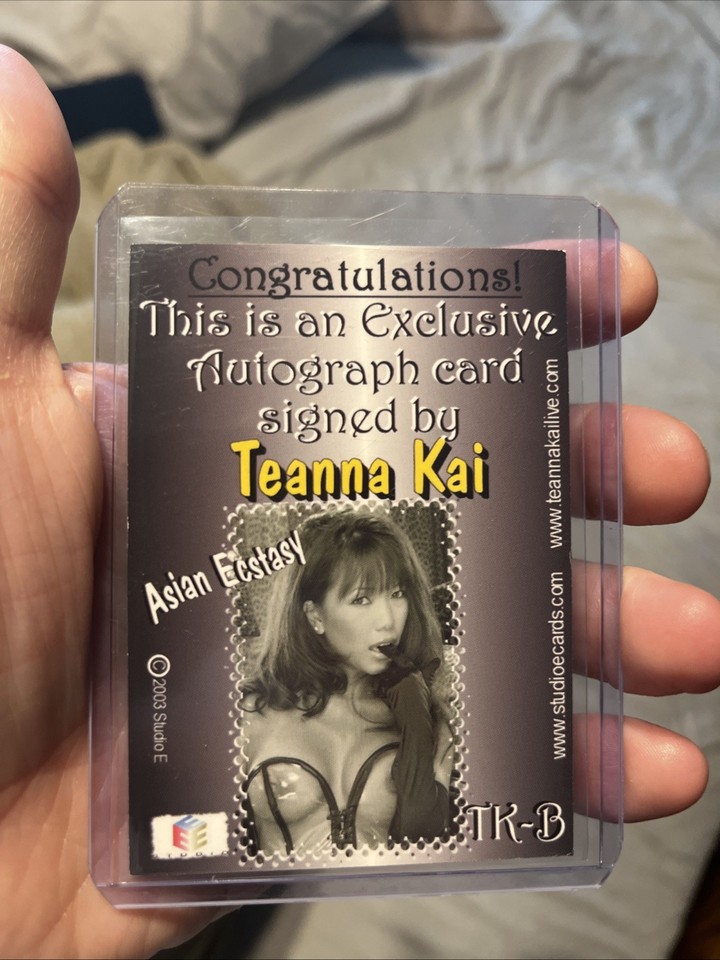 TEANNA KAI Authentic Autograph Card ADULT FILM STAR Asian Ecstasy | eBay