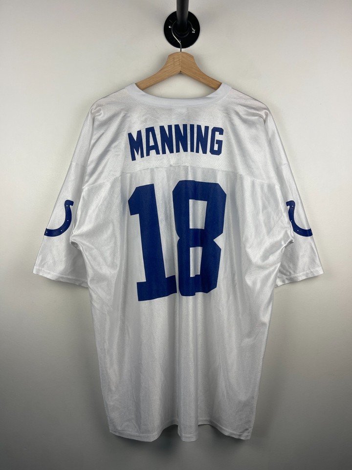 Vintage NFL Reebok Indianapolis Colts Peyton Manning Super Bowl White ...
