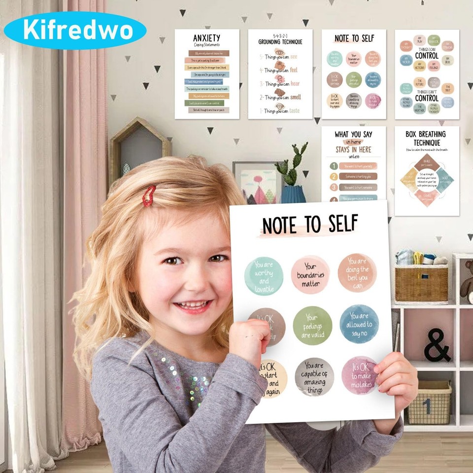 12 PCS Mental Health Posters-Printed Educational Publications Posters ...