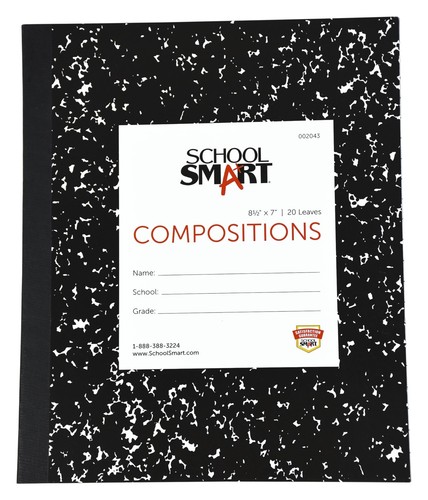 Flexible Cover Ruled Composition Book, 8-1/2 x 7 Inches, 40 Pages ...
