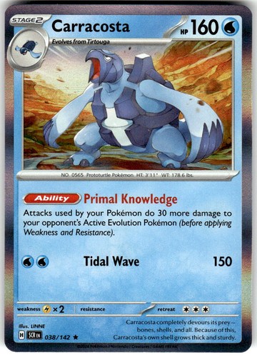 Carracosta Rare SV07: Stellar Crown 038/142 NM | eBay
