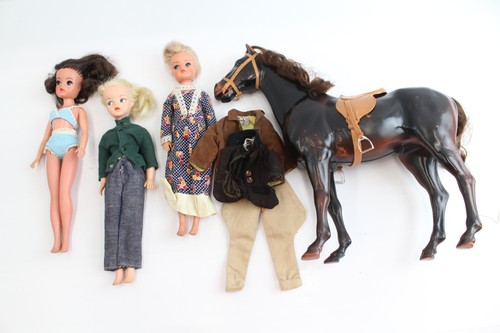 Pedigree Sindy Doll 1960-1980 Assorted Fashion Dolls Horse Brown Hair ...