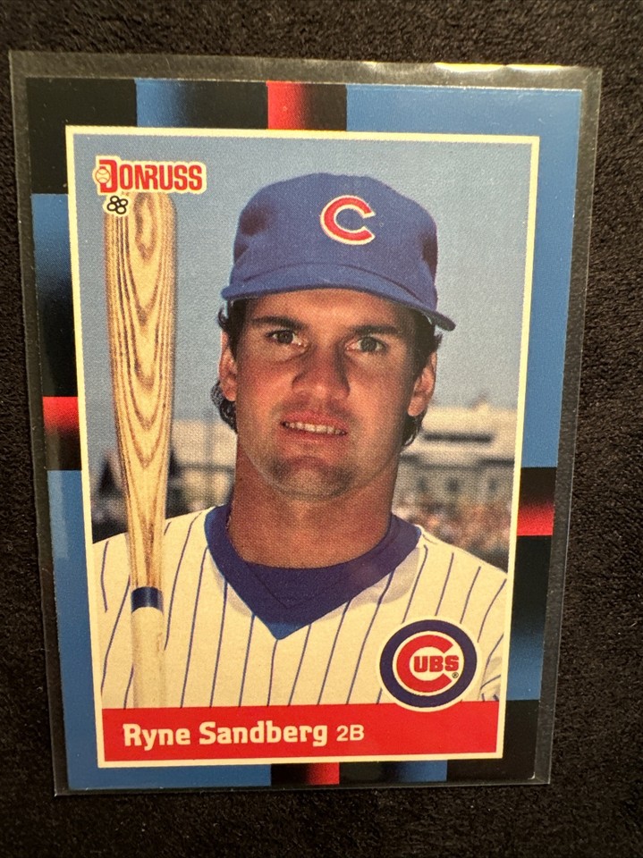 1988 Ryan Sandberg error card. This card features a miscut | eBay