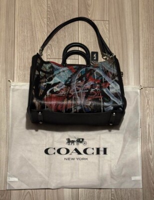 COACH Coach X Mint + Serf Rogue 39 Shoulder Satchel CD703 Graffiti ...