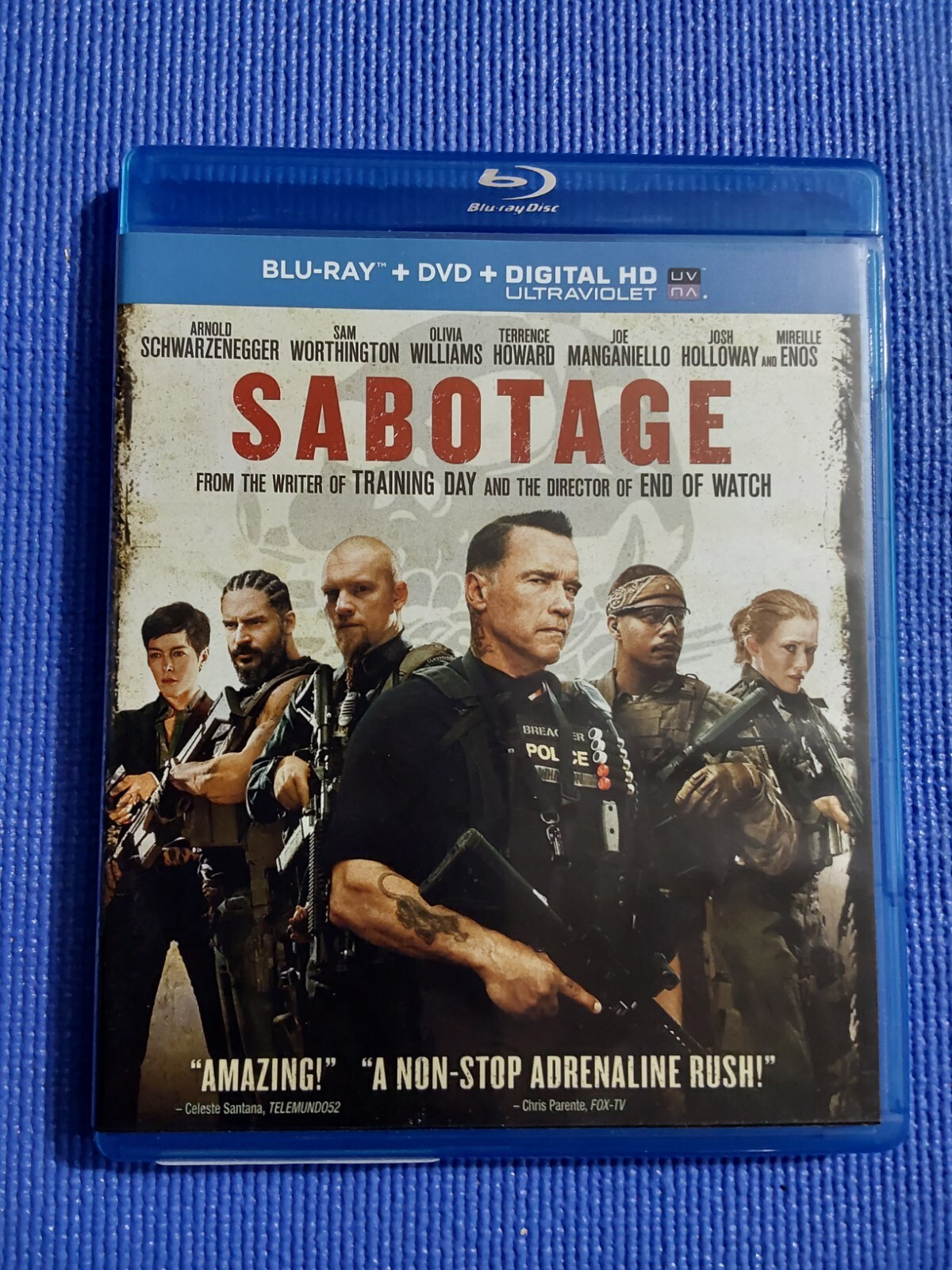 Sabotage (Blu-ray/DVD, 2014, 2-Disc Set, Includes Digital Copy ...