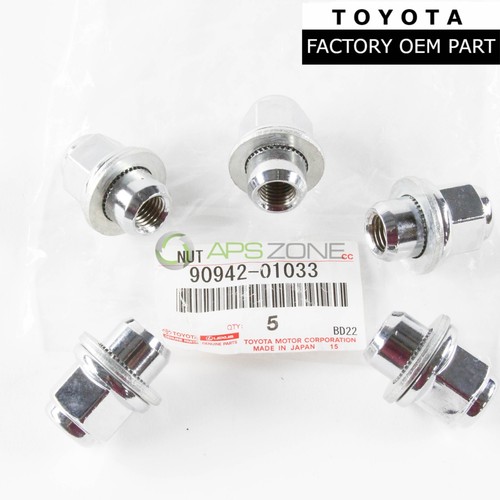 GENUINE TOYOTA CAMRY RAV4 ES300h GS350 WHEEL LUG NUT SET OF 5 OEM 90942 ...