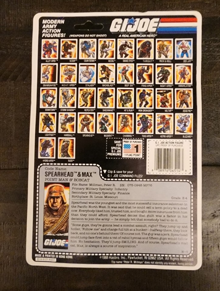 Vintage GI Joe Spearhead and Max MOC Sealed Action Figure 1987 ARAH ...