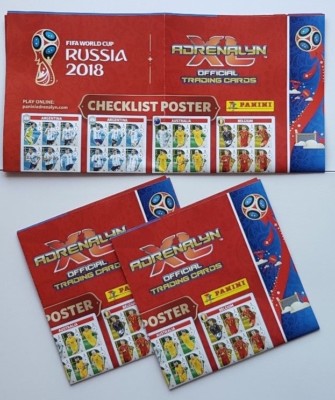 Panini Poster 2018 FIFA World Cup All Teams Checklist Poster Adrenalyn ...