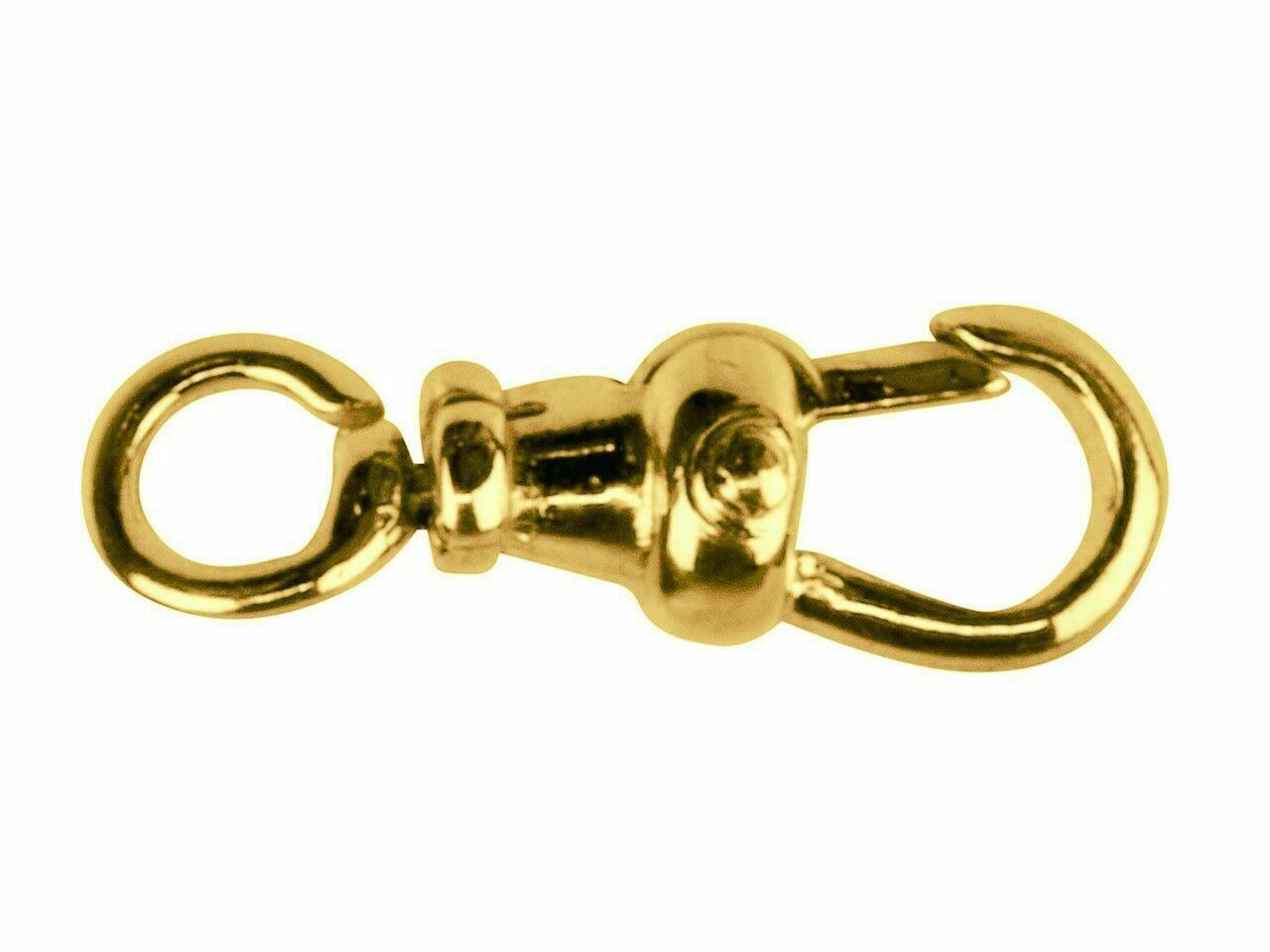 9ct gold 15mm Albert Swivel Fastener 9ct Gold Jewellery Fastener Open ...