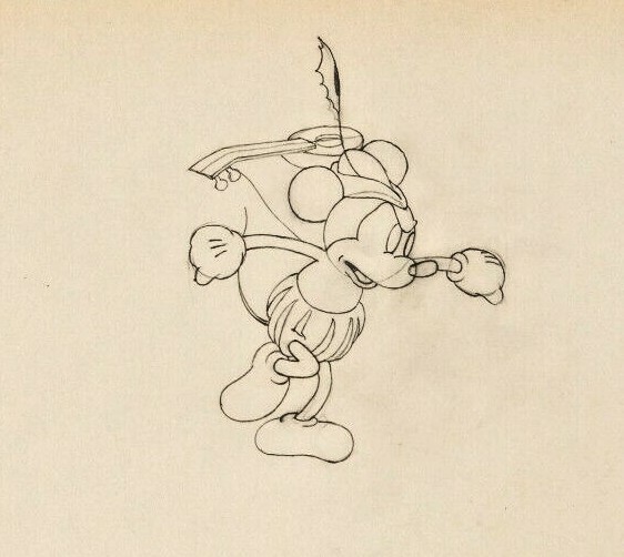 Ye Olden Days (1933) Original Production Drawing Mickey Mouse Disney ...