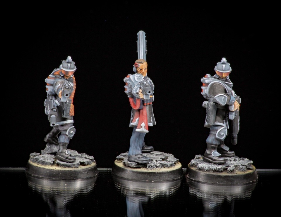 Pro Painted Warhammer 40k Voidsmen (x3) Guardsmen For Necromunda | eBay