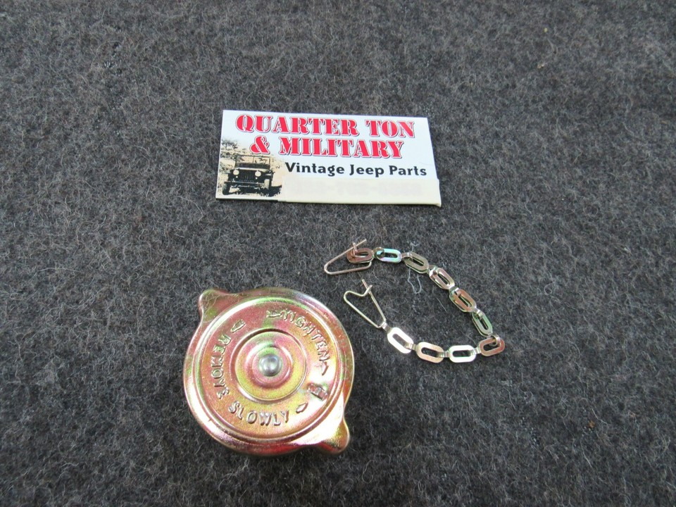 Radiator Cap New Military Fits M38 M38A1 M170 CJ2A CJ3A MB GPW | eBay
