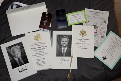 Trump Inauguration 2025 Invitation Program Liberty Ball Parade Green ...