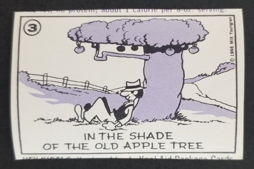 Kool Aid 1966 Sitting Under Apple Tree Cut Out Paper MINI Card #3 (NM ...