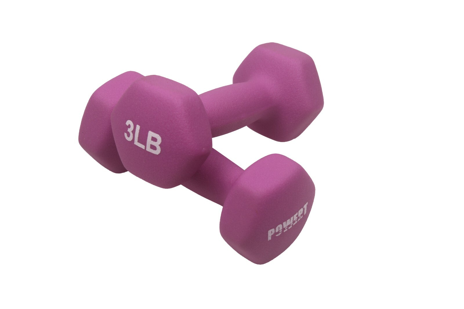 POWERT HEX Neoprene Coated Colorful Dumbbell Weight Lifting Training ...