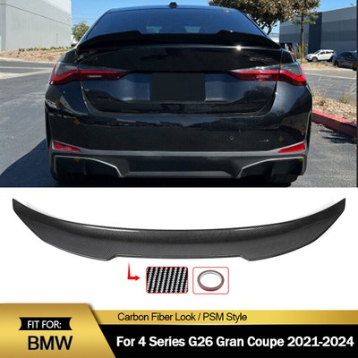 For 2021-24 BMW G26 430i Gran Coupe i4 Carbon Fiber PSM Style Rear ...