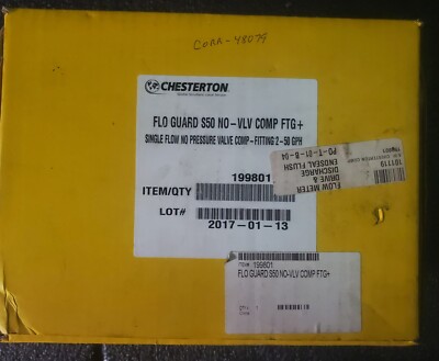 New Chesterton 199801 Flow Guard Seal Monitor S50 VLV 50 GPH | eBay