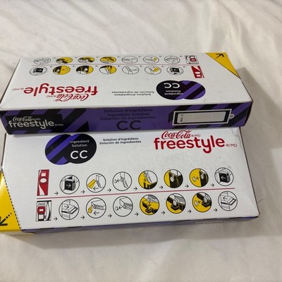 2 Freestyle Soda Concentrate Syrup Refill Cartridges - Ingredient ...