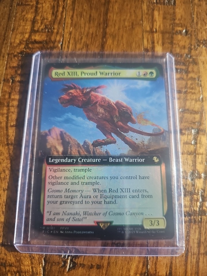 Red X111 Proud Warrior MTG Extended Art Foil | eBay